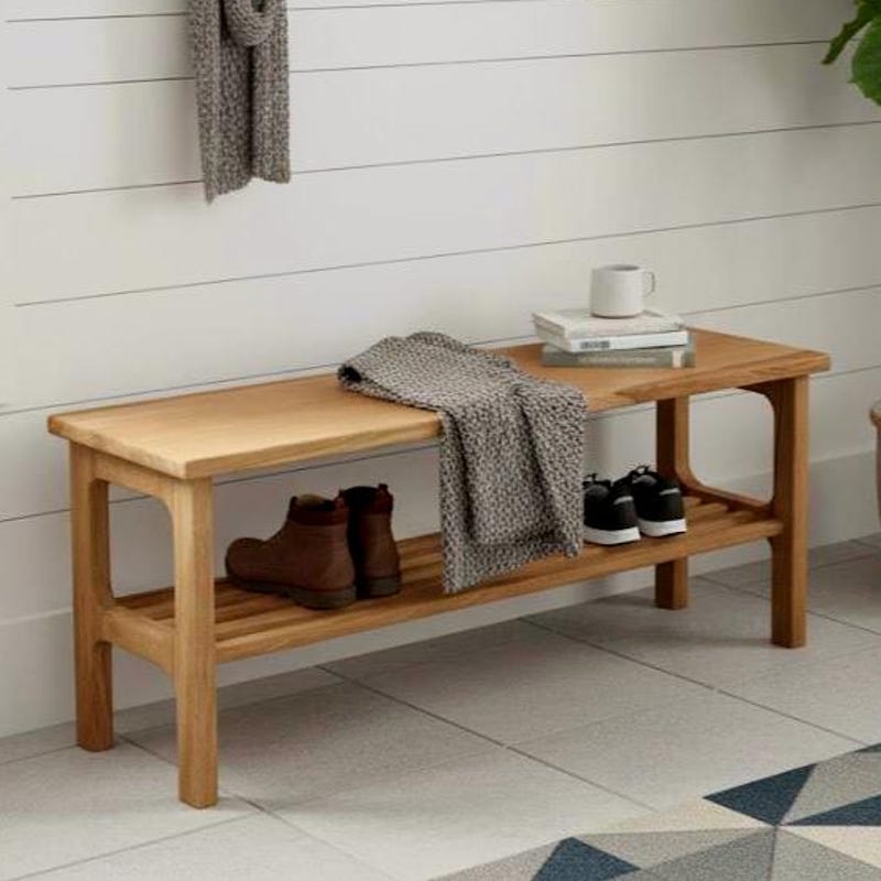 Hall Shoe Bench Oak - Etsy UK