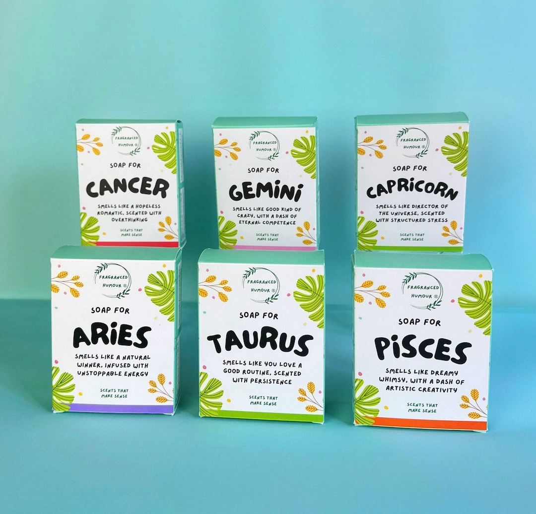 Zodiac Gifts/star Sign Birthday Gifts/humorous Zodiac Gift/novelty Soap ...