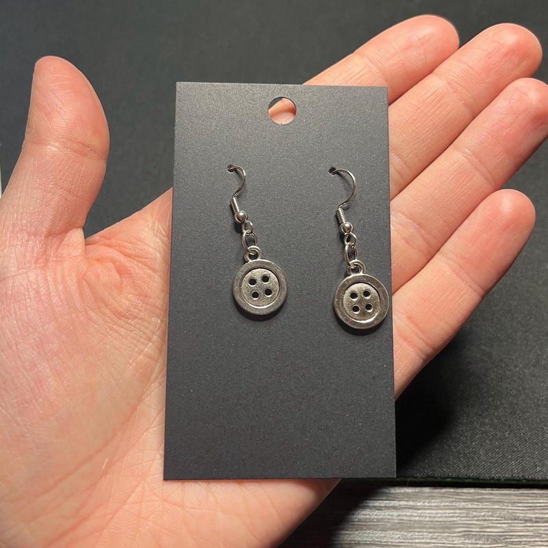 Silver Button Eyes - Etsy