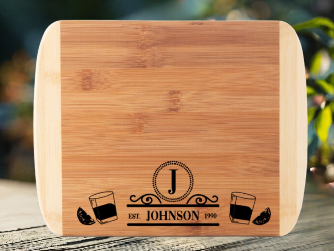 Cutting Board Custom Bamboo Bar & Cocktail Engraved Board - Etsy