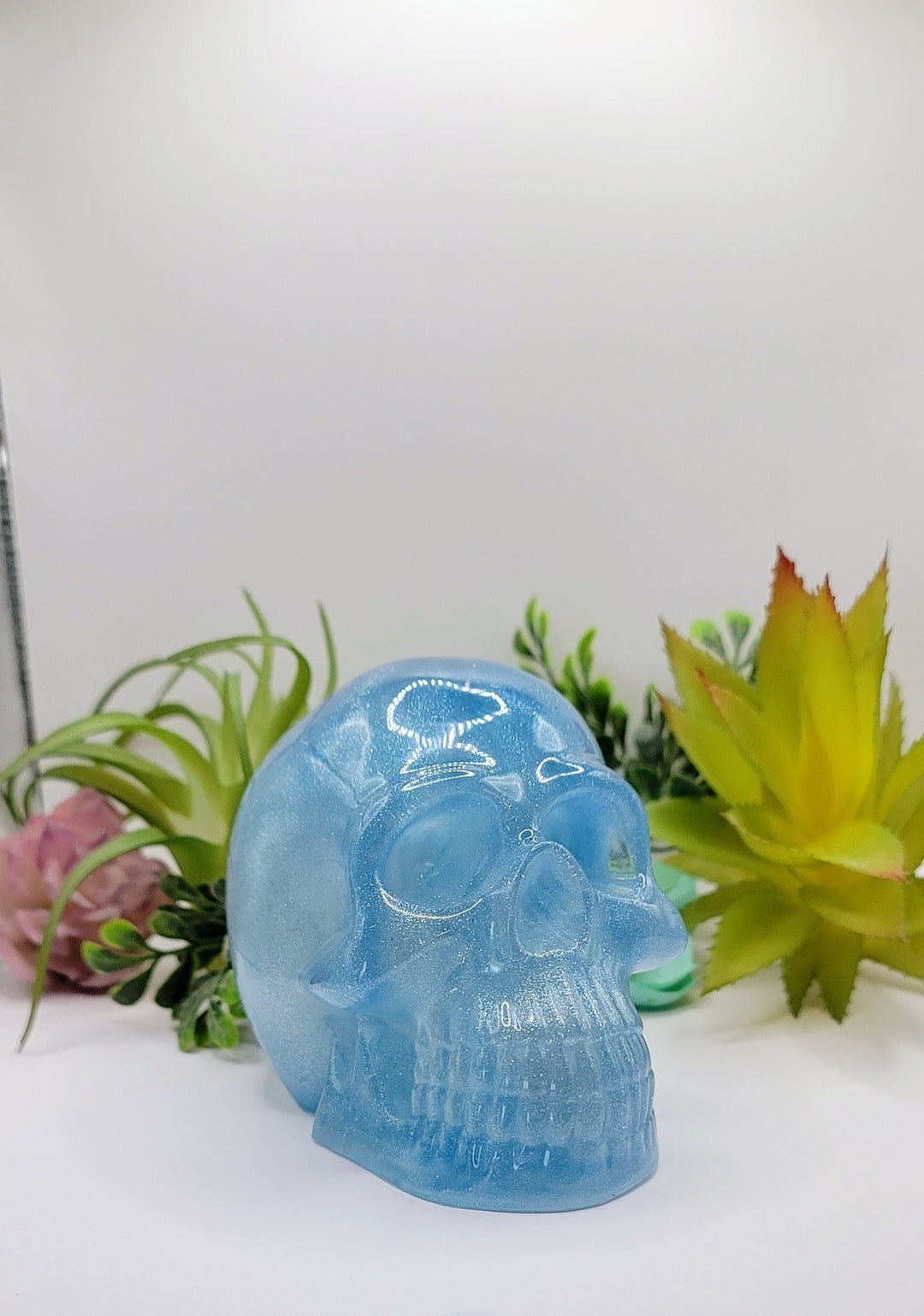 Resin Astral Frost Skull by Meowartistry - Etsy