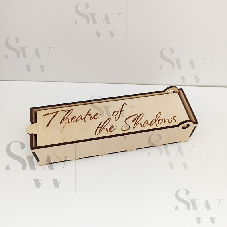 Laser Cut Storage Box Theatre of the Shadows Puppetry Box With Flip up ...