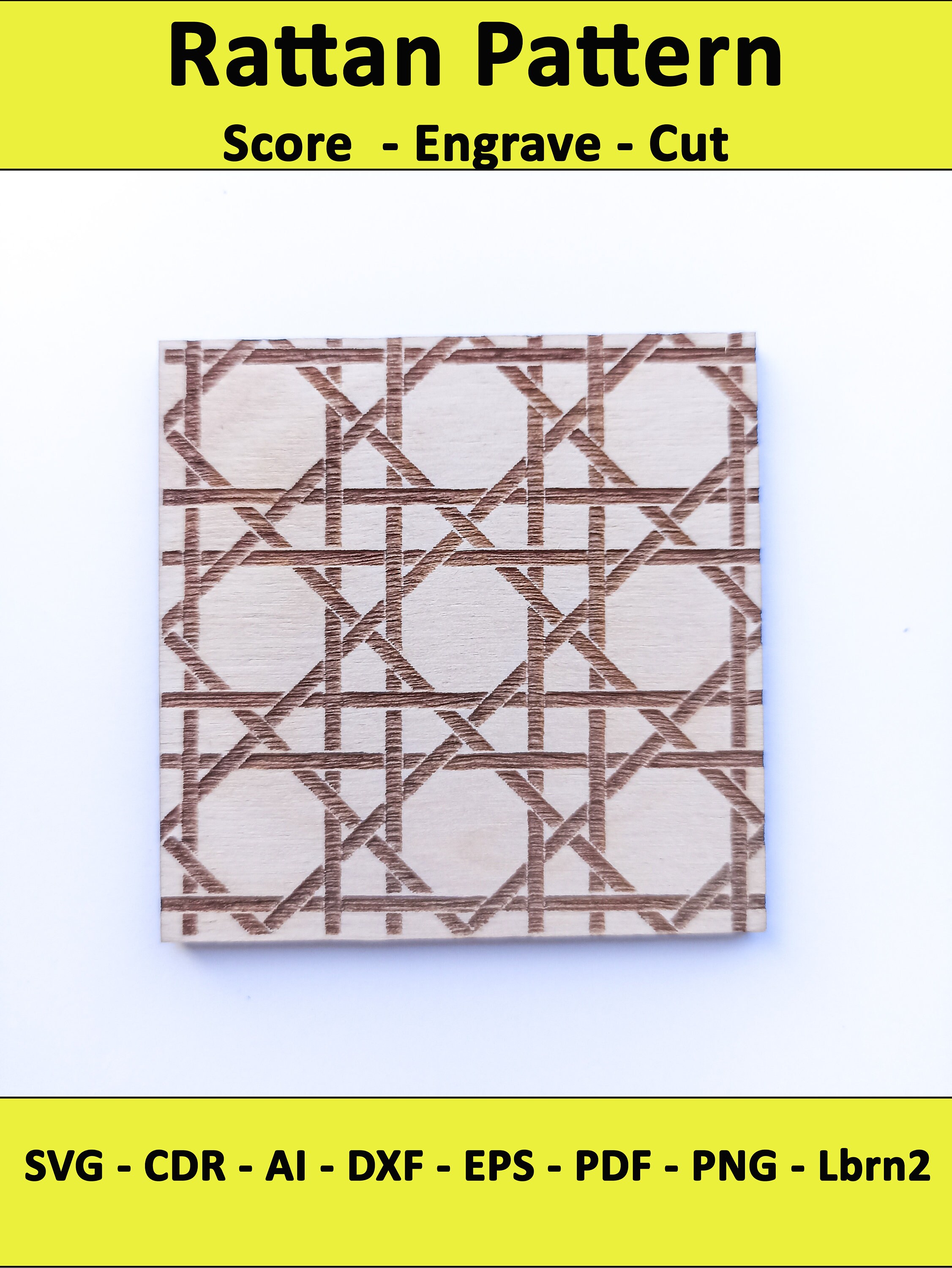 Rattan Pattern SVG File Laser Cut Rattan Template Engraving Rattan ...