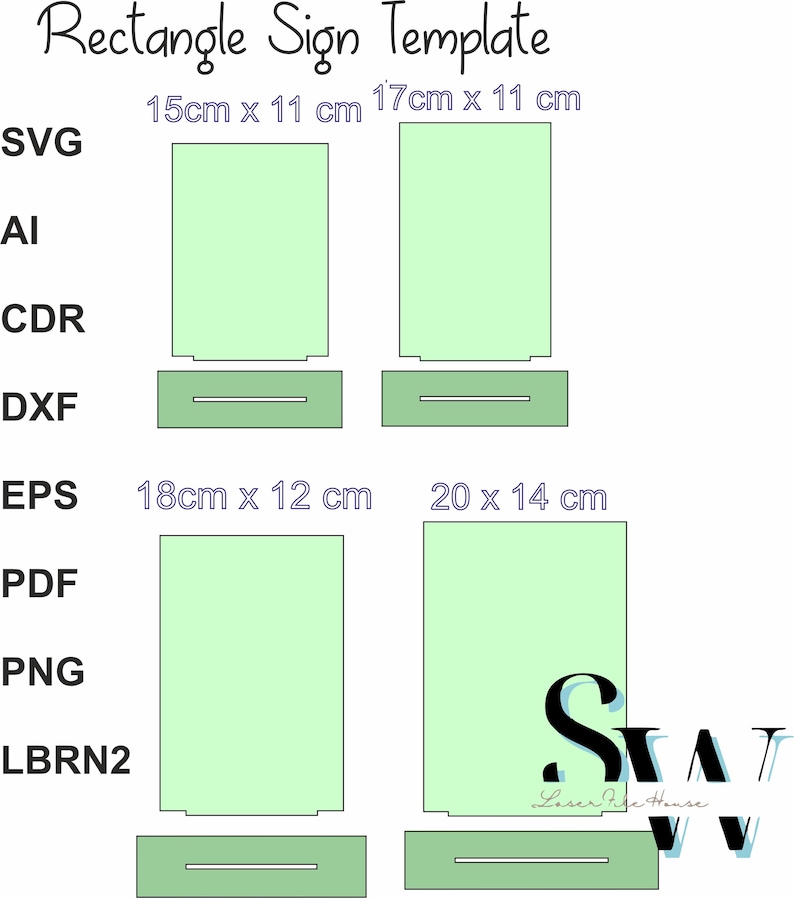 Plantilla de conjunto de rectángulos SVG, archivo digital para soporte ...