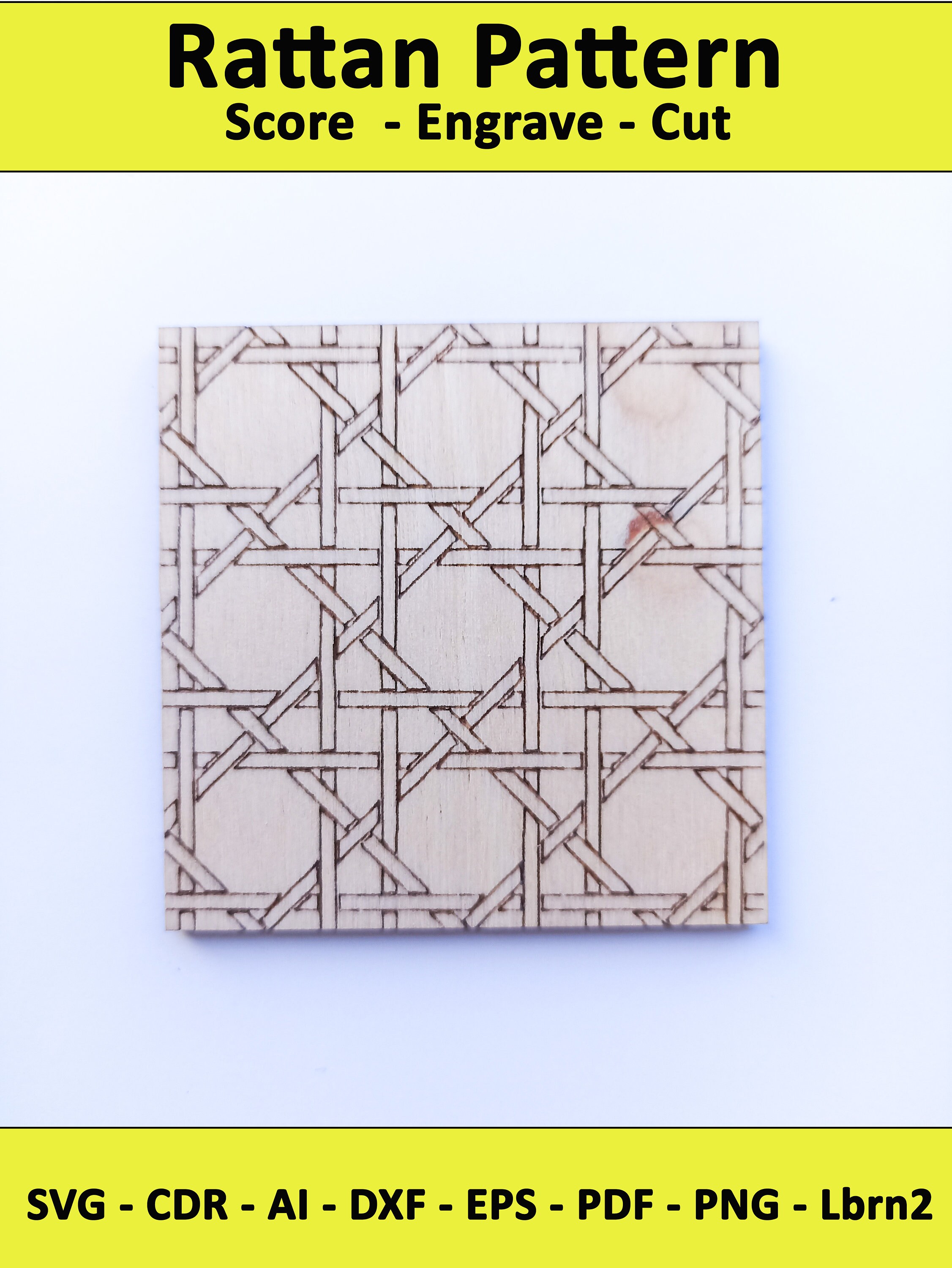 Rattan Pattern SVG File Laser Cut Rattan Template Engraving Rattan ...