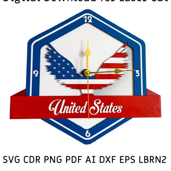 Wooden Flag Clock - Etsy