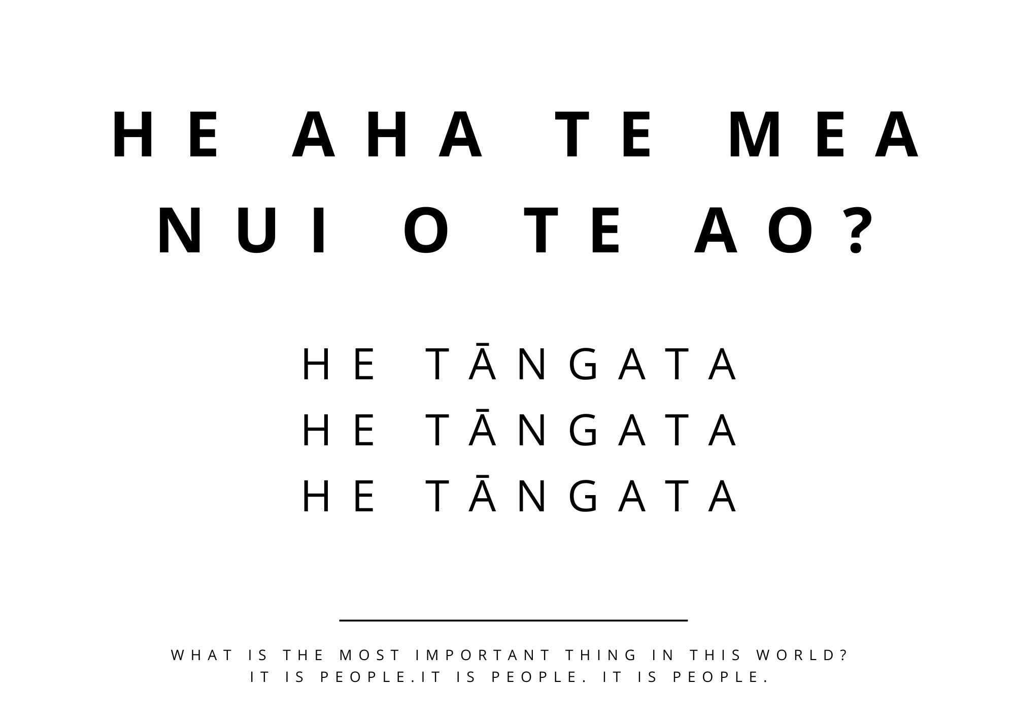 Whakataukī: he Aha Te Mea Nui O Te Ao He Tāngata He - Etsy Australia