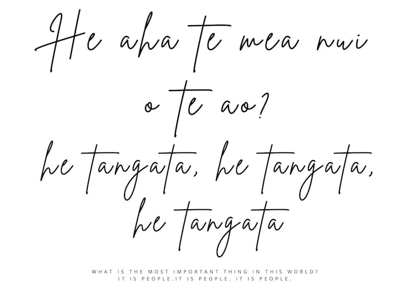Whakataukī: he Aha Te Mea Nui O Te Ao He Tāngata, He Tāngata, He ...