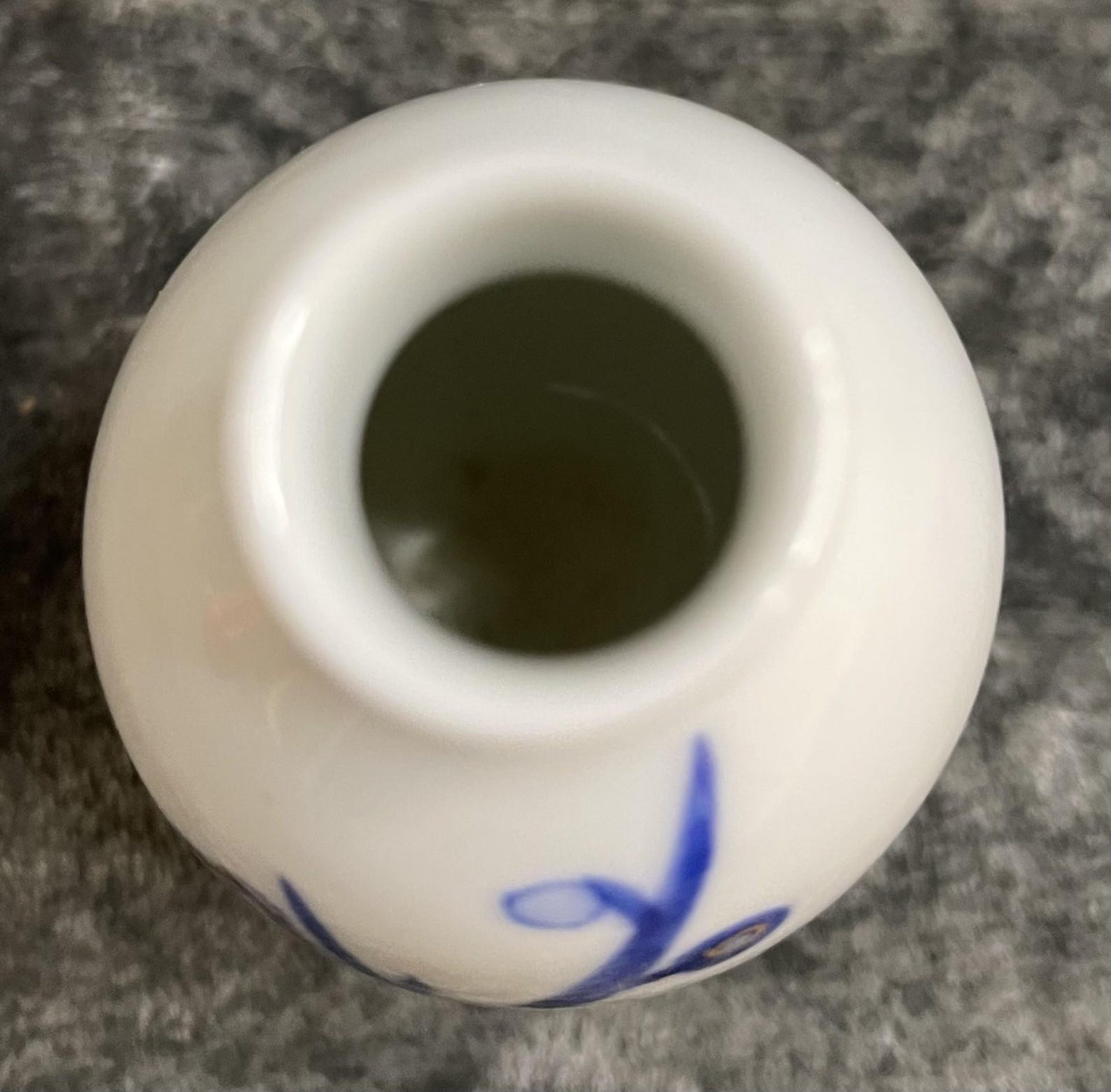 Vintage Japanese Fukagawa Koransha Vase, Blue and White With Plum ...