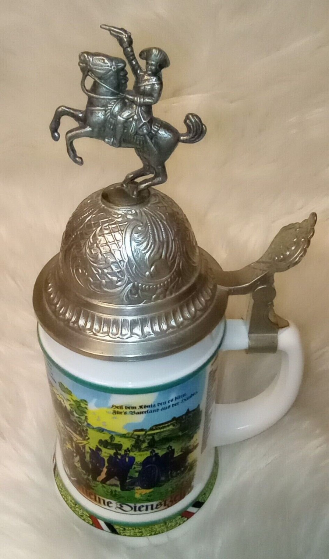 Vintage BMF West Germany Milk Glass Regimental Beer Stein - Etsy