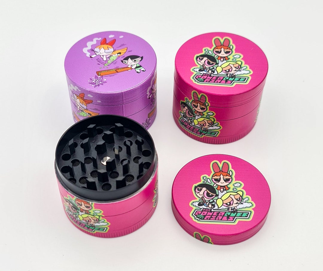 50mm 90s Stoner Cartoon Cute Girls Powerpuff Funny Gift 4 Part High ...