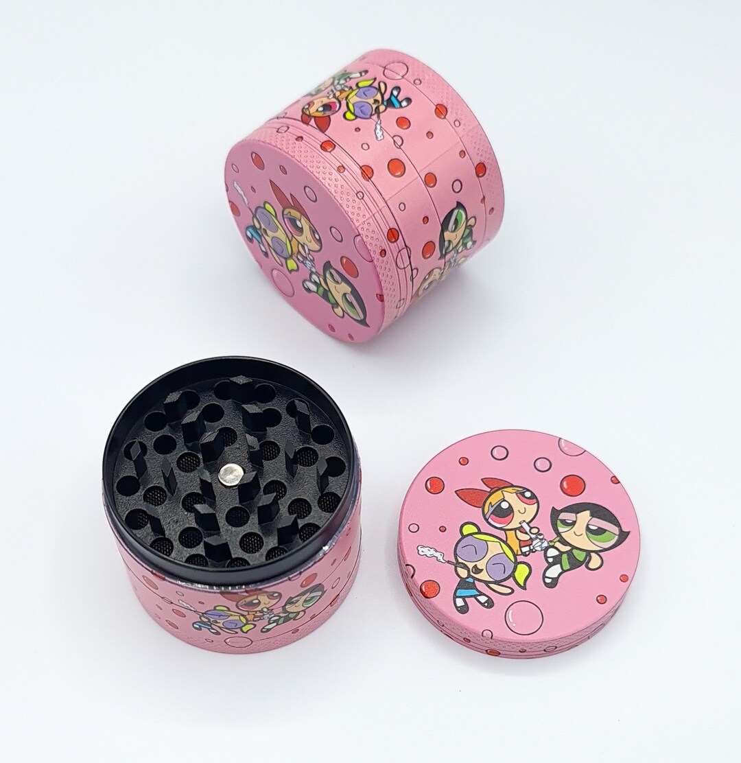 Powerpuff Gals Baby Pink Grinder 50mm Stoner Girls Gift - Etsy