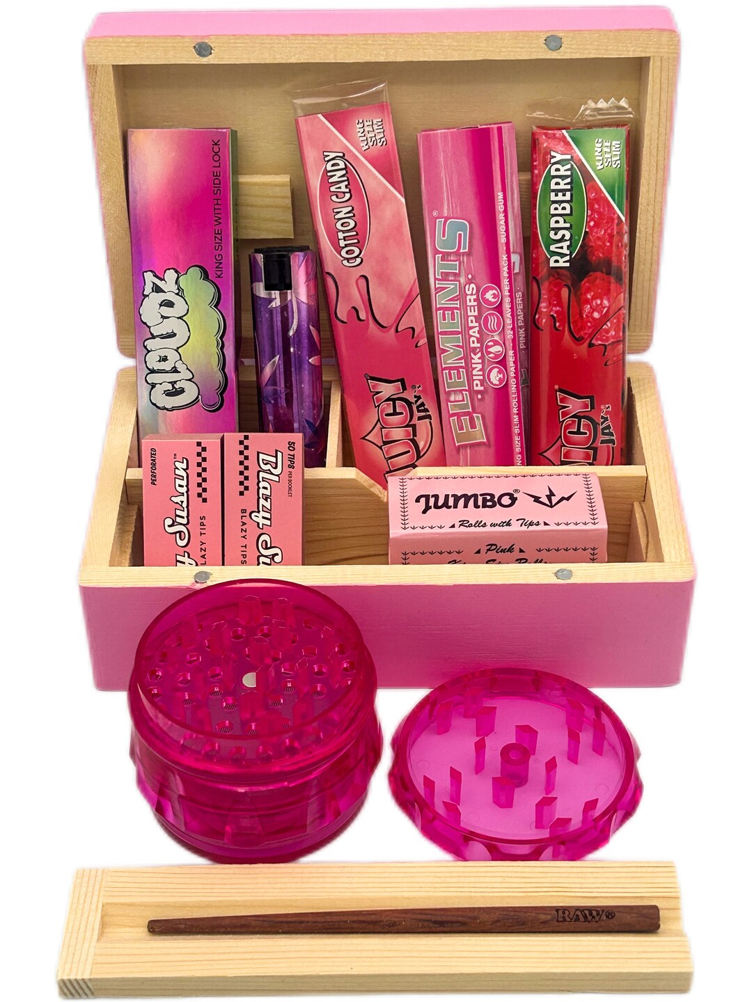 Pink Rolling Essential Box All in 1 - Etsy