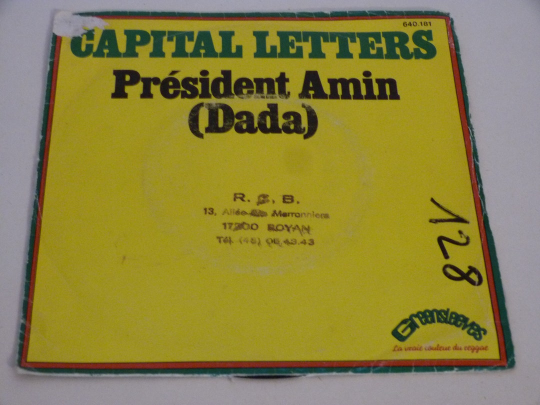 1979 Original Vinyle Record Capital Letters Président Amin ( Daa ...