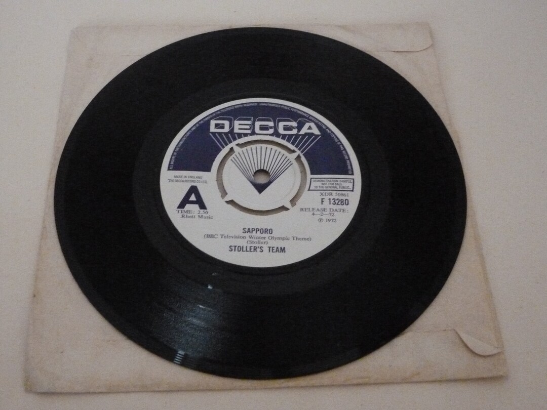 1972 Original Vinyle Record 7 45 Tours SAPPORO BBC Television Winter ...