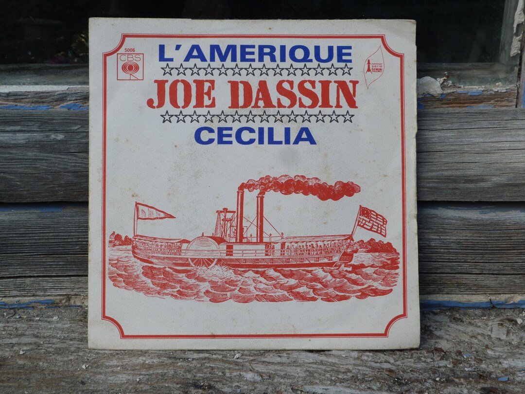 1970 Original Vinyle Record Joe Dassin/ L'amerique/cecilia French Pop ...