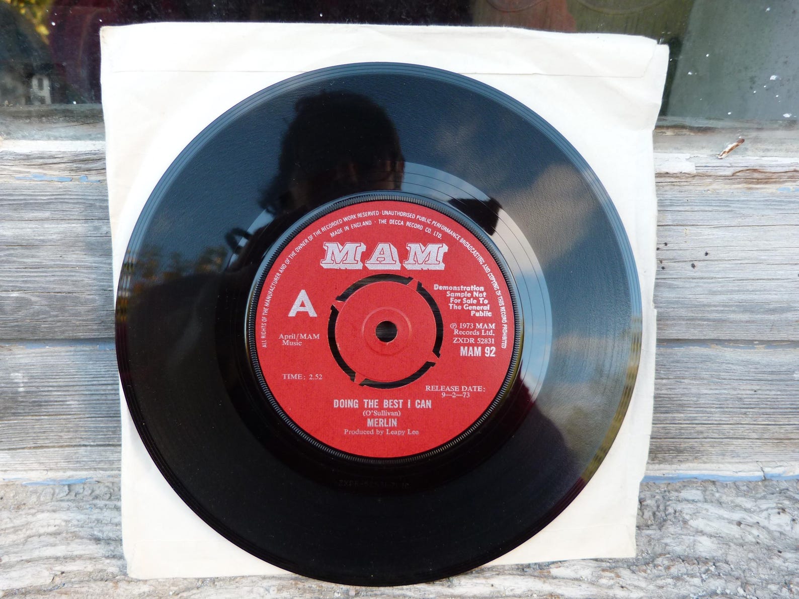 1973 Original Vinyle Record Merlin/doing the Best I Can /pop Rock UK - Etsy