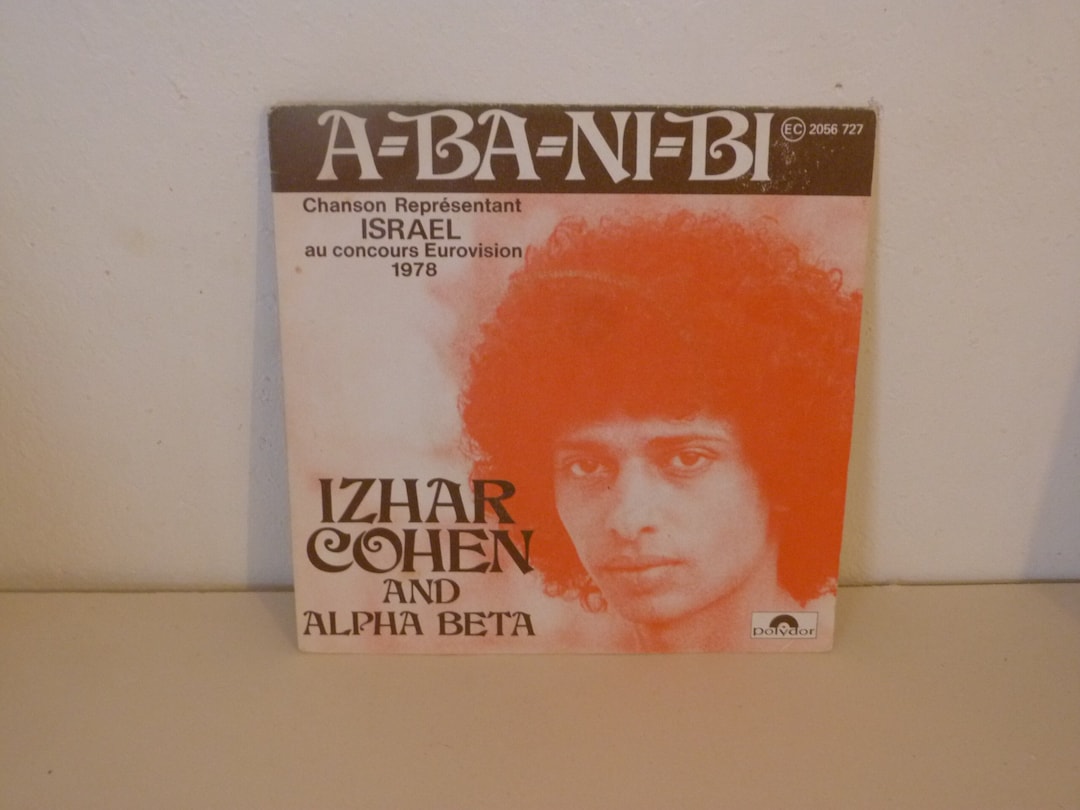 1978 Original Vinyle Record Izhar Cohen /A Ba Ni Bi Israel Eurovision ...