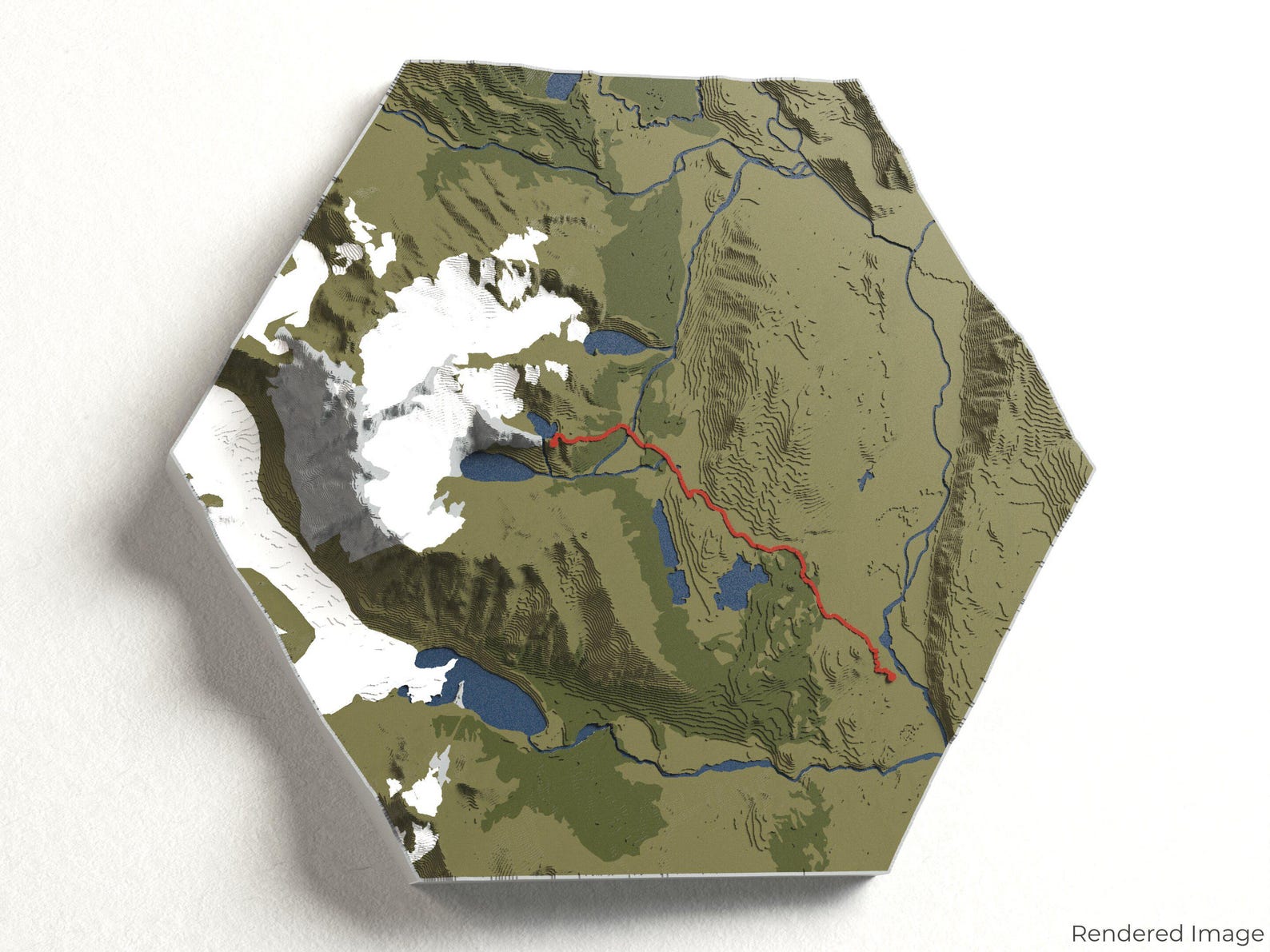 Laguna De Los Tres 3D Map | Mount Fitz Roy Patagonia | Argentina Trail ...