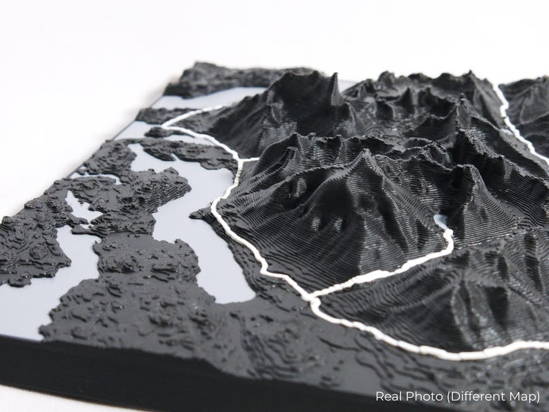 Hump Ridge Track 3D Topographic Map: Fjordland National Park, New ...