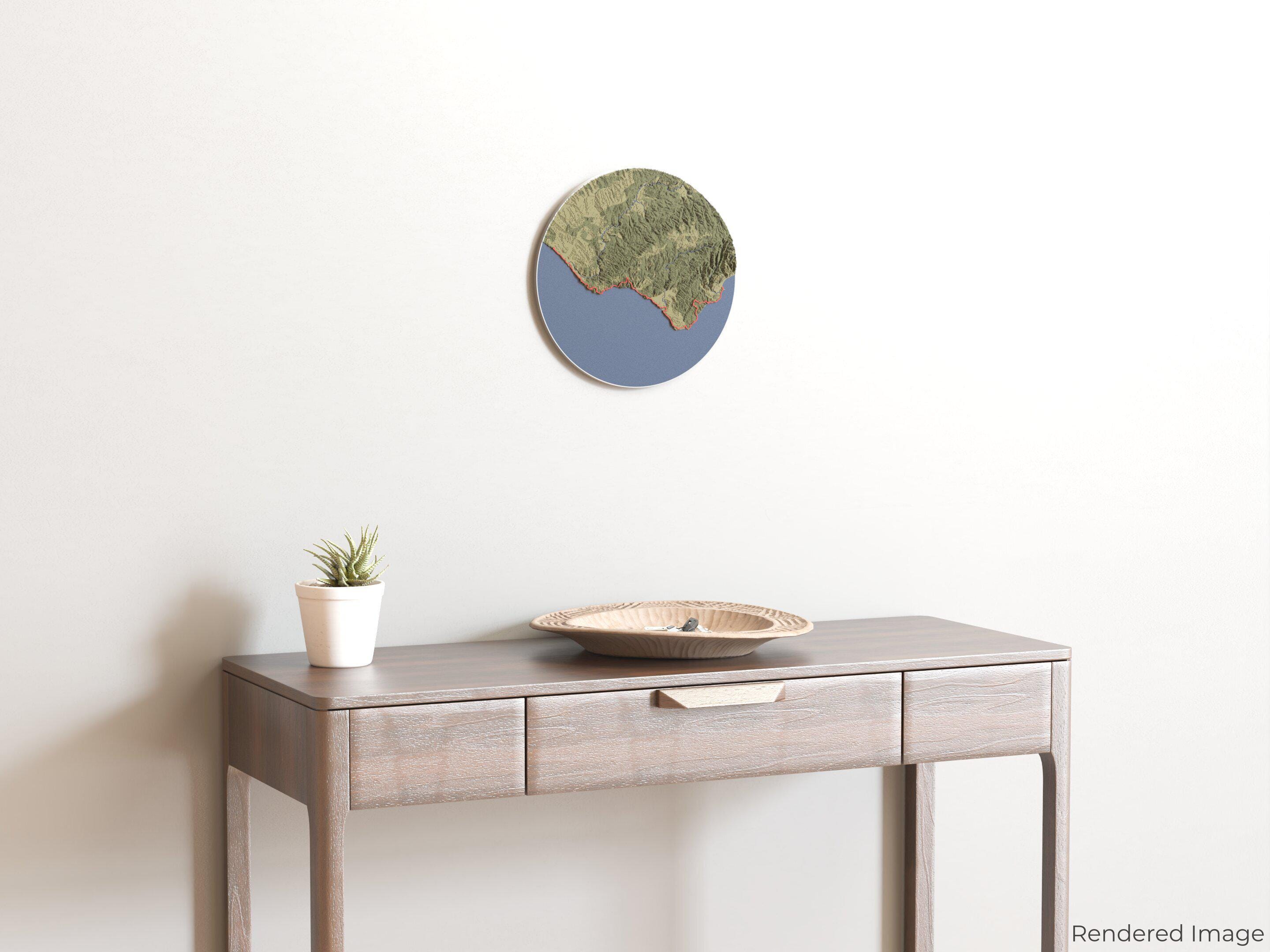 Great Ocean Walk 3D Map Australia Coastal Hiking Wall Art Great Ocean ...