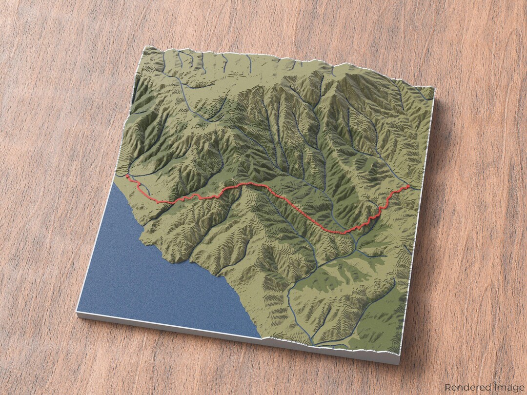 Dipsea Trail 3D Map | Marin County California United States | Hiking ...