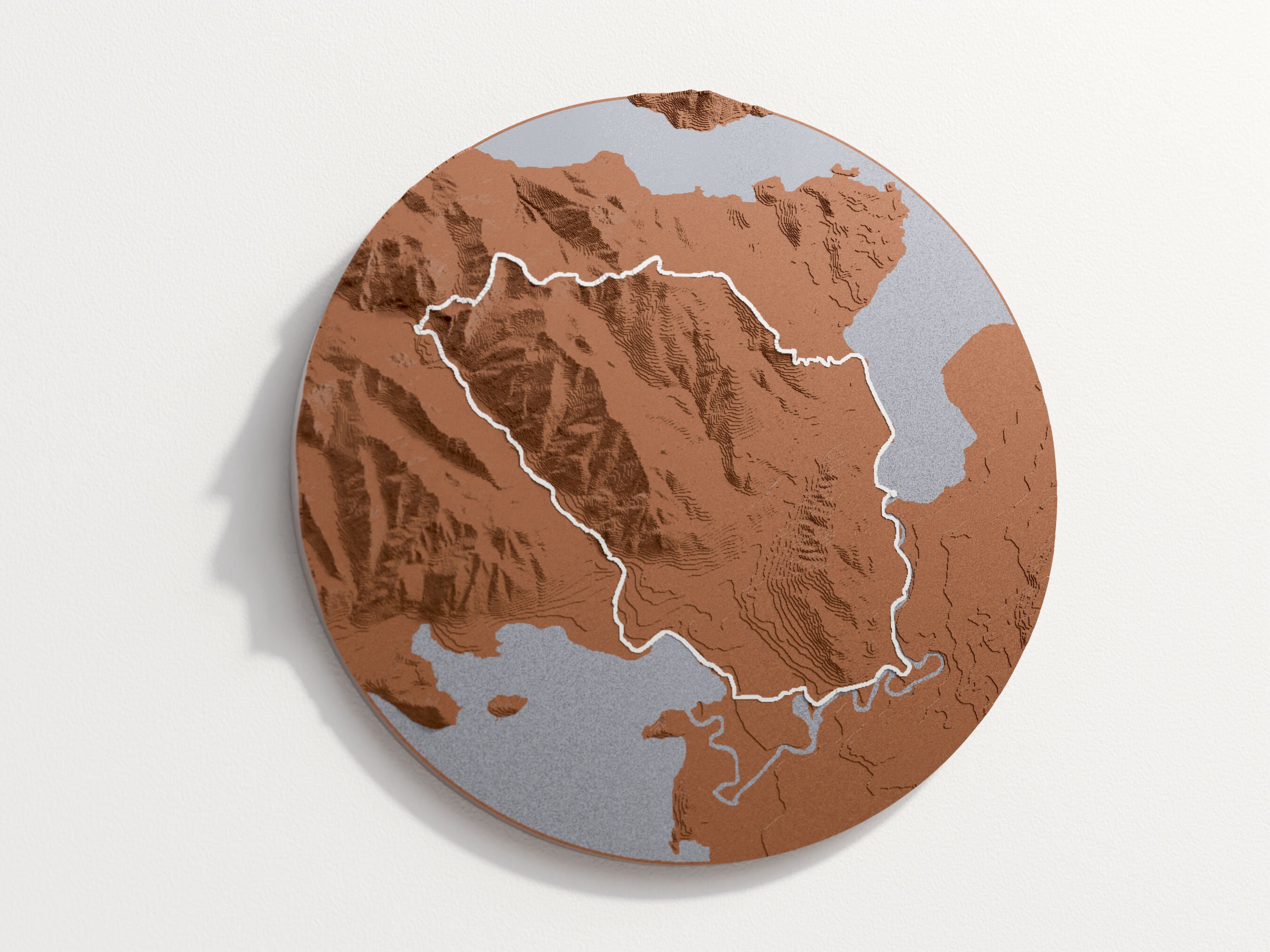 Kepler Track 3D Map, Hiking Trail Map Wall Art, Fiordland National Park ...