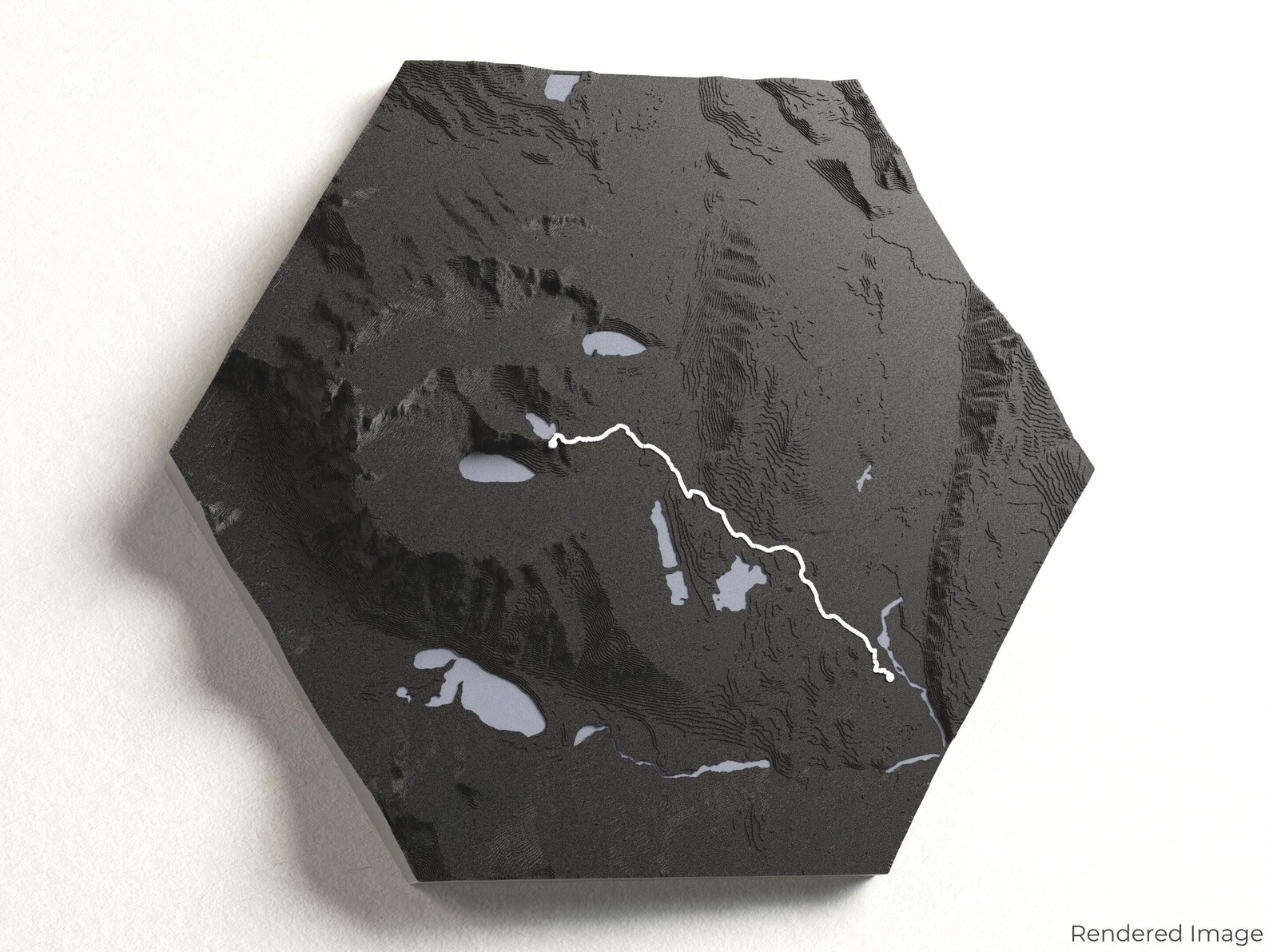 Laguna De Los Tres 3D Map | Mount Fitz Roy Patagonia | Argentina Trail ...