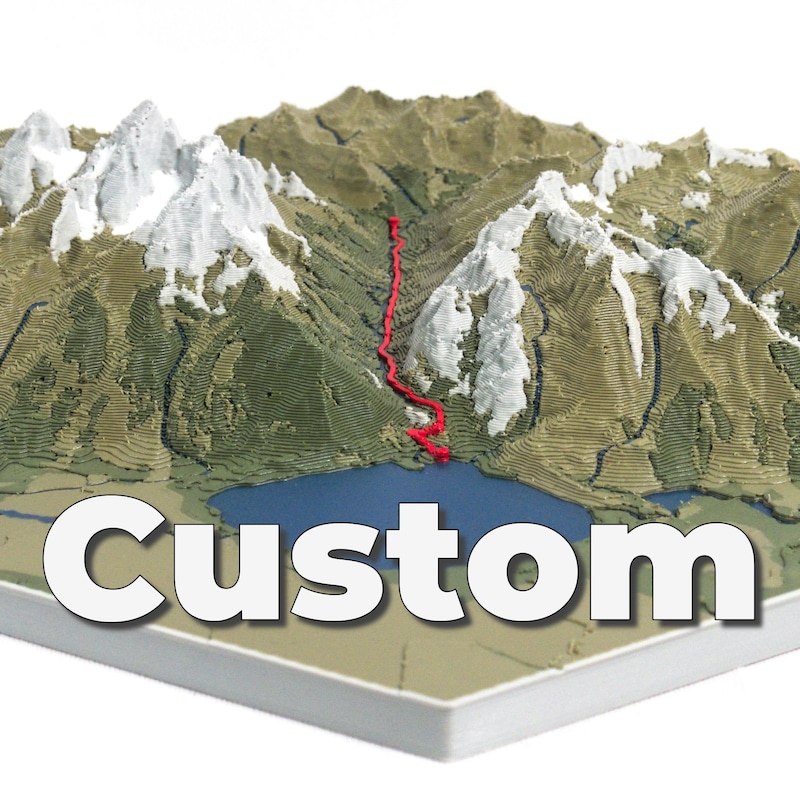 Custom 3d Map - Etsy