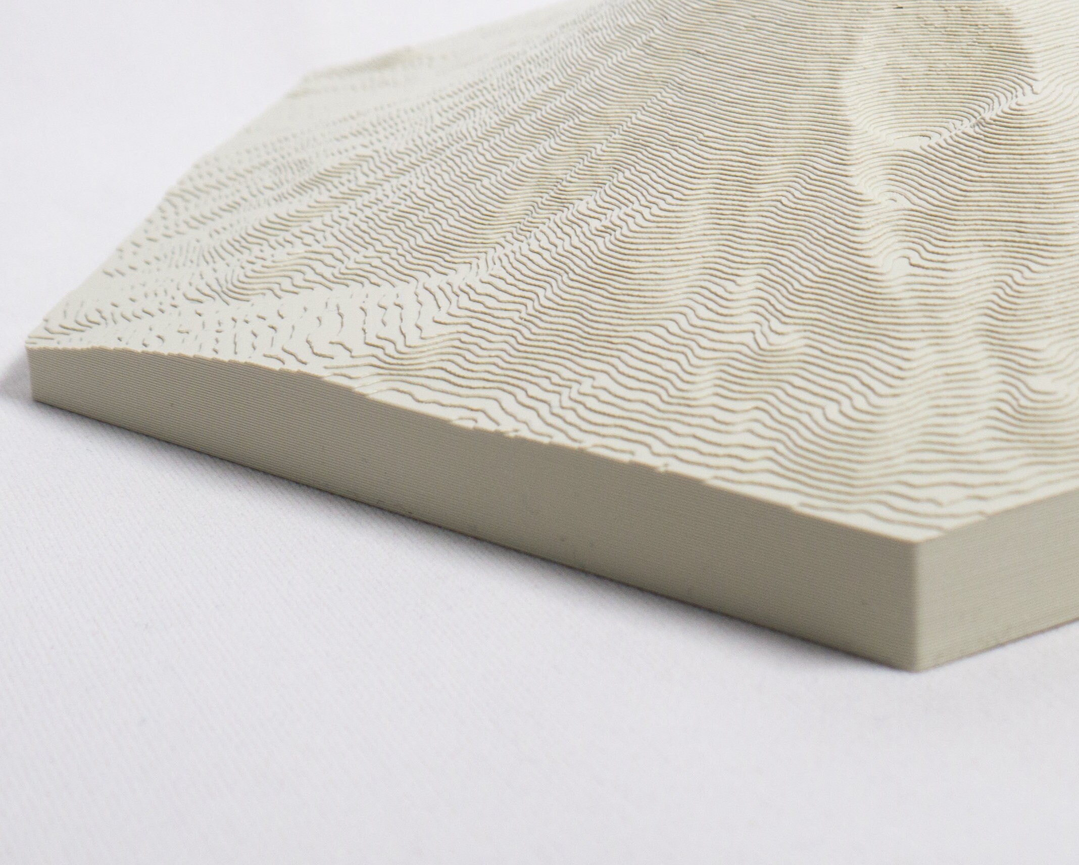 Mount Fuji Yoshida Trail 3D Printed Topographic Map Relief Wall Art ...