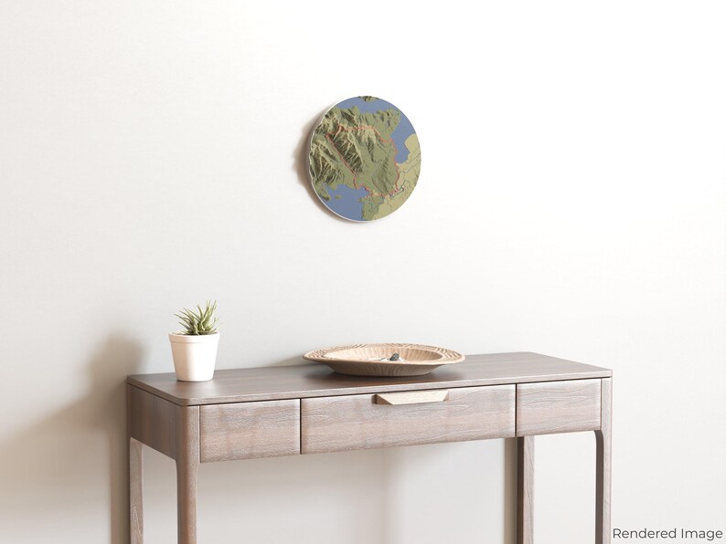 Kepler Track 3D Map, Hiking Trail Map Wall Art, Fiordland National Park ...