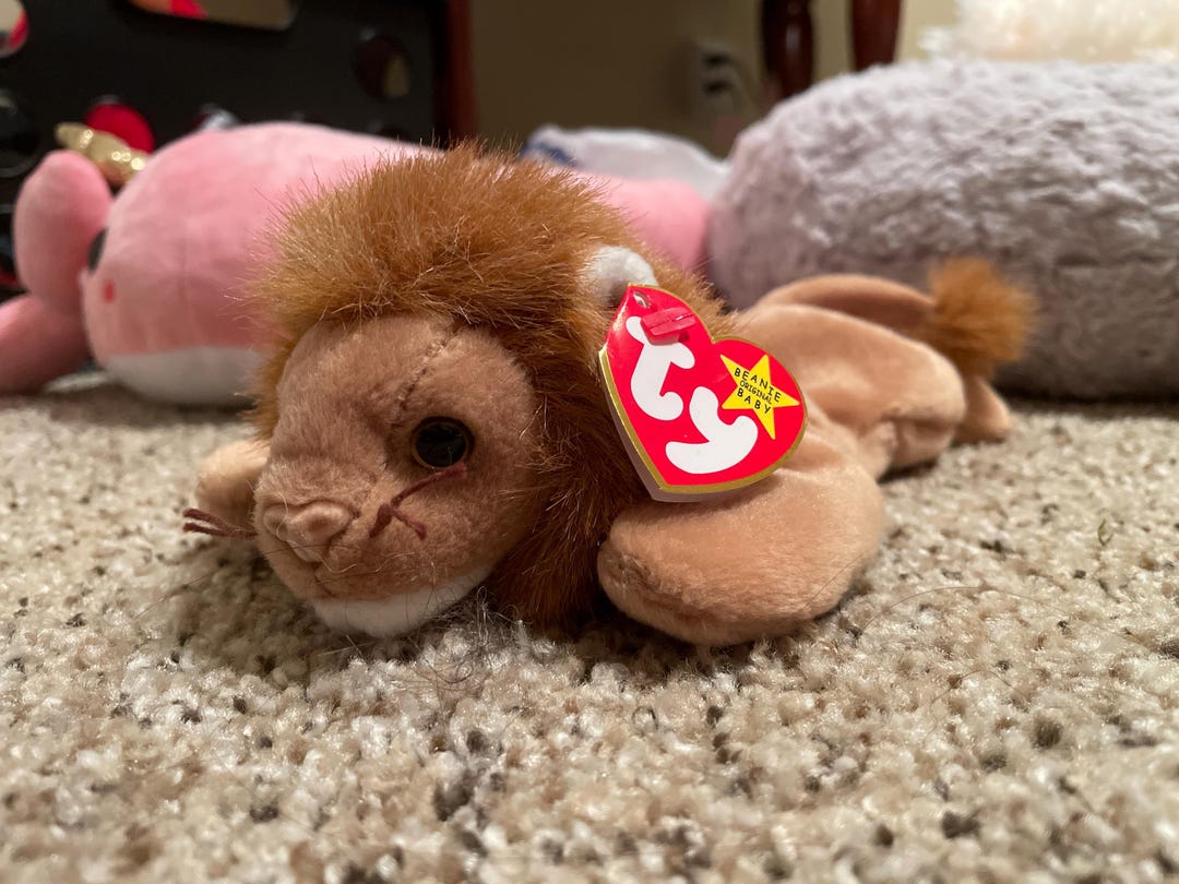 TY Roary the Lion 1996 Beanie Baby with Hang Tag - Etsy