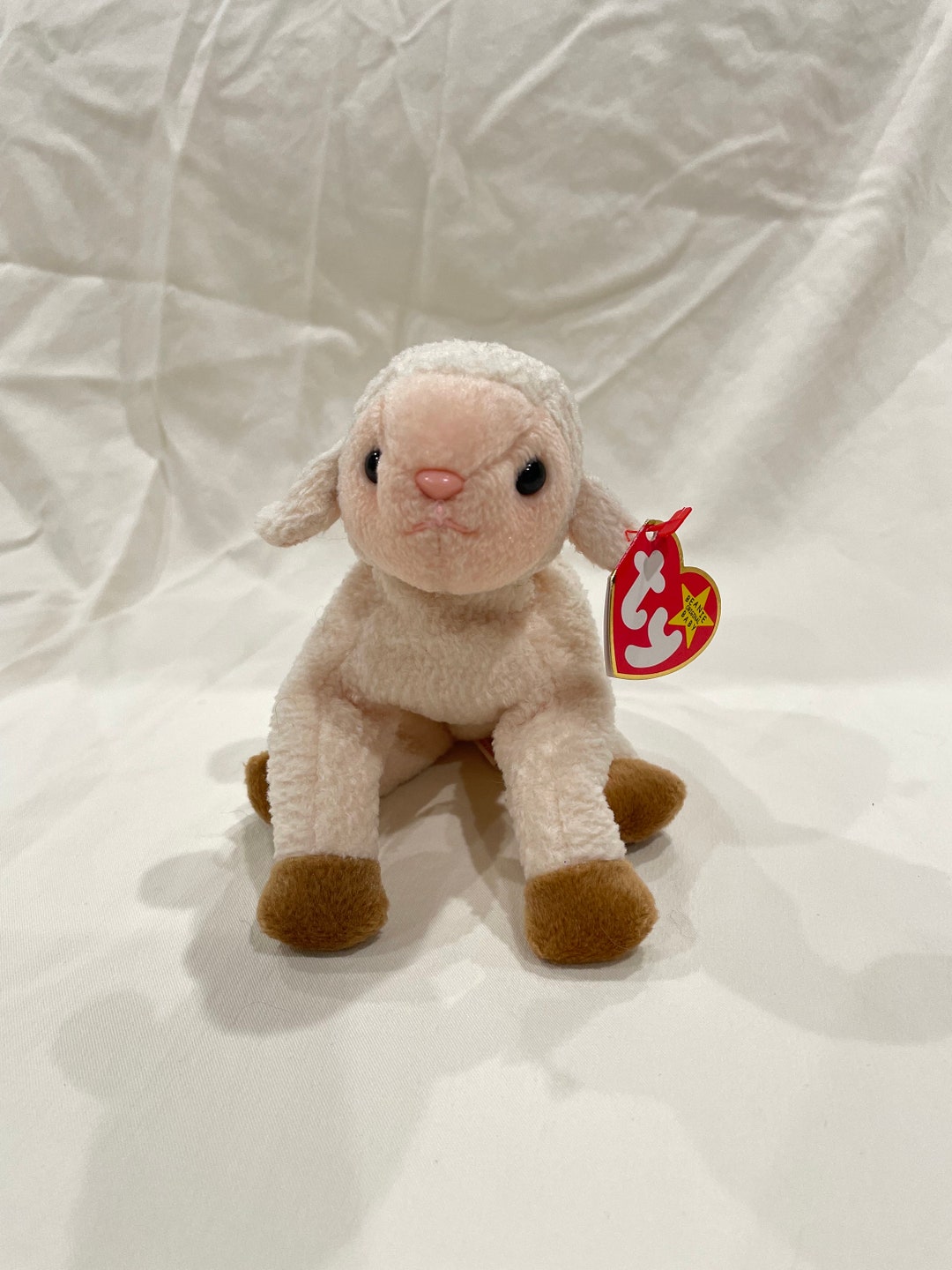 TY Ewey the Lamb Beanie Baby 1999 - Etsy