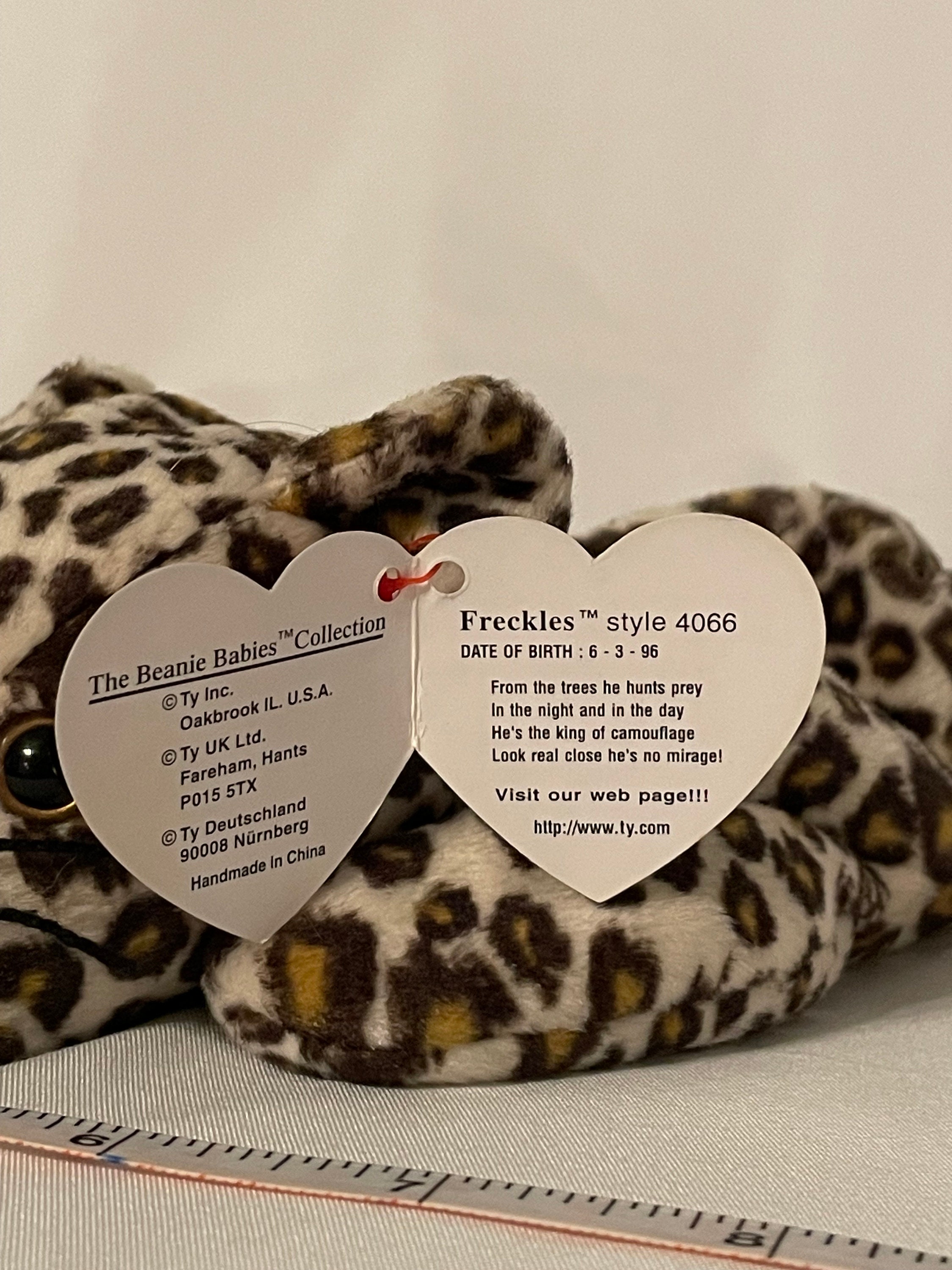 TY Freckles the Leopard 1996 Beanie Baby - Etsy