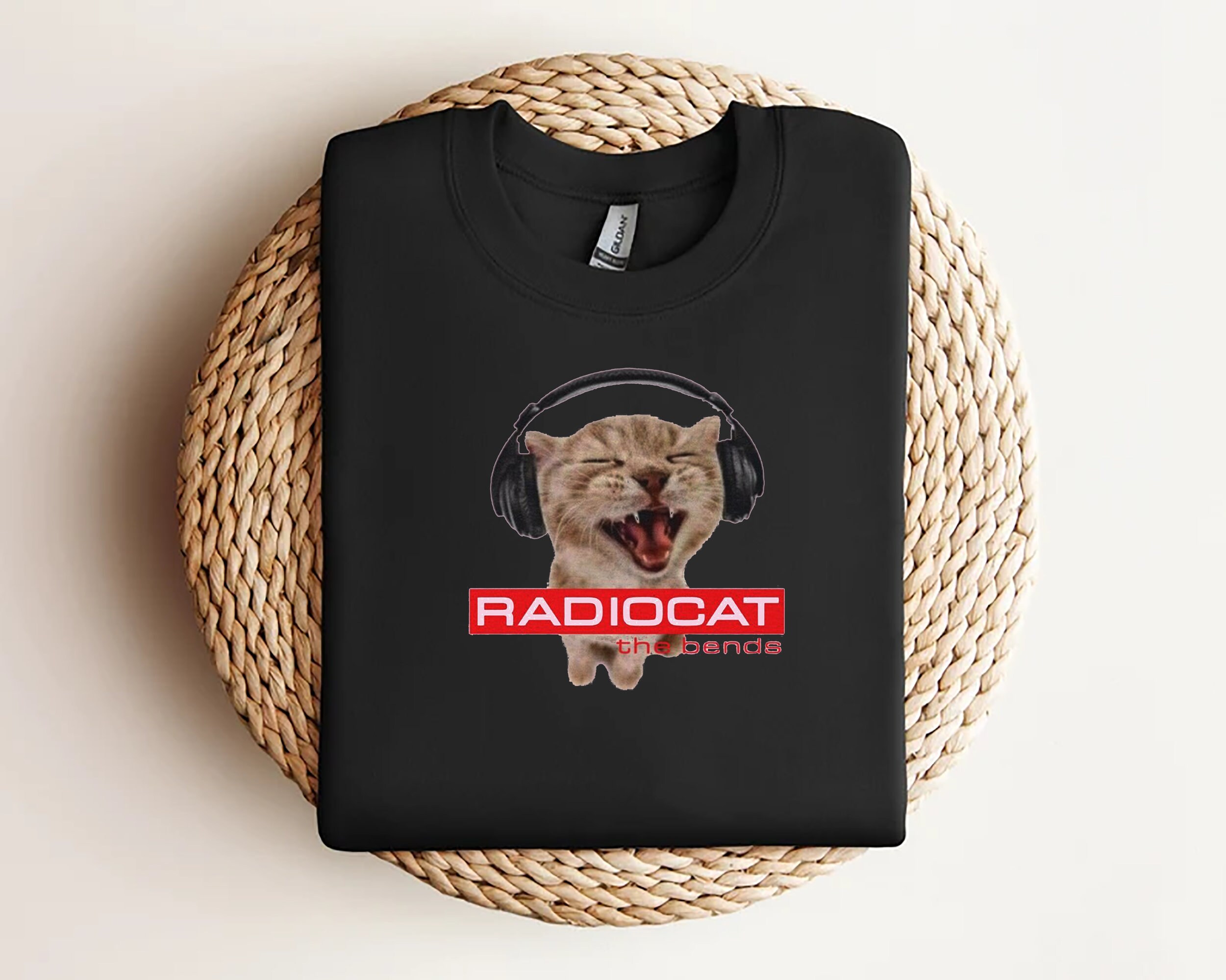 Radiocat Sweatshirt, Radiohead Cat Album Cover Sweater, the Bends ...