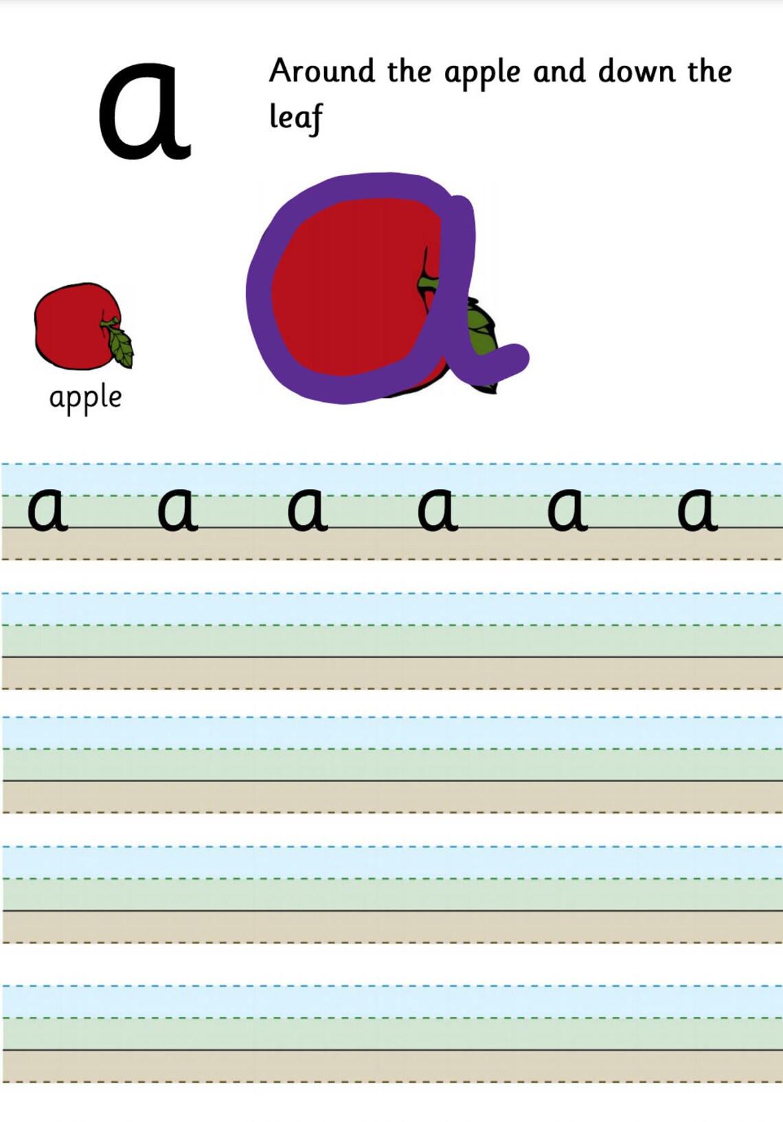 Letter Formation Handwriting Worksheets - Multisensory: Visual & Phrase ...