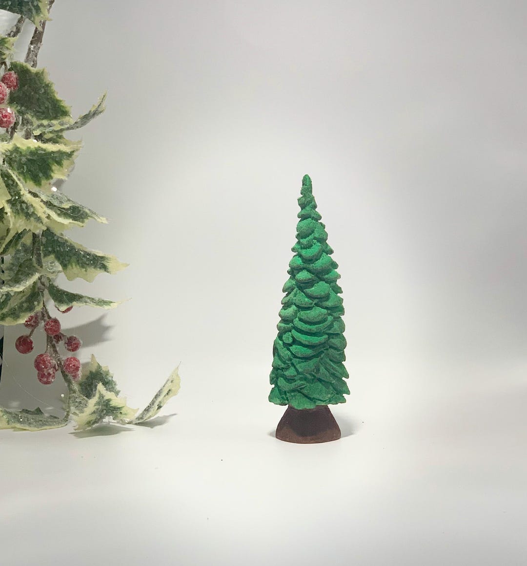 Hand Carved 3D Small Hemlock Tree 1 - Etsy
