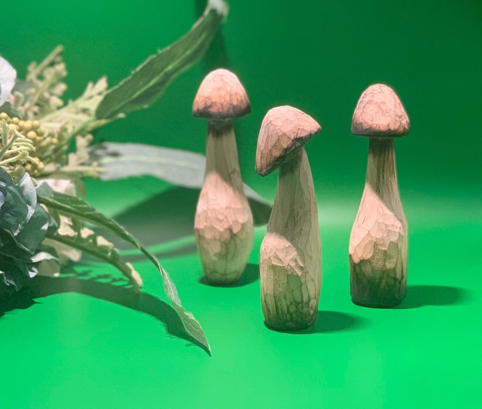 Hand Carved Natural Wood Mushroom - Etsy