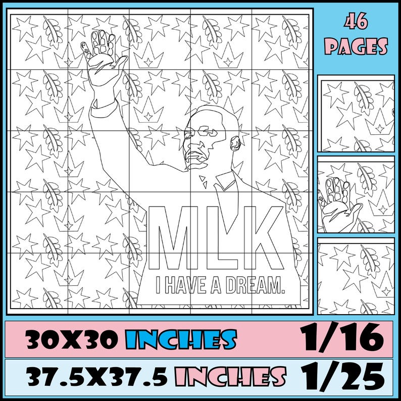 I Have a Dream Martin Luther King JR Coloring Sheets January MLK Day ...