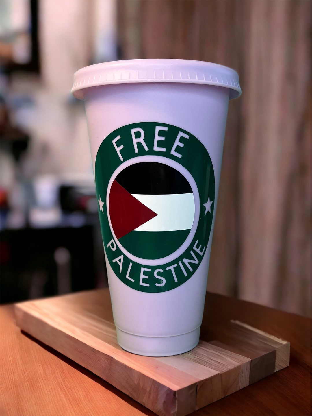 Free Palestine Flag and Ring Decal for Starbucks Cups - Etsy