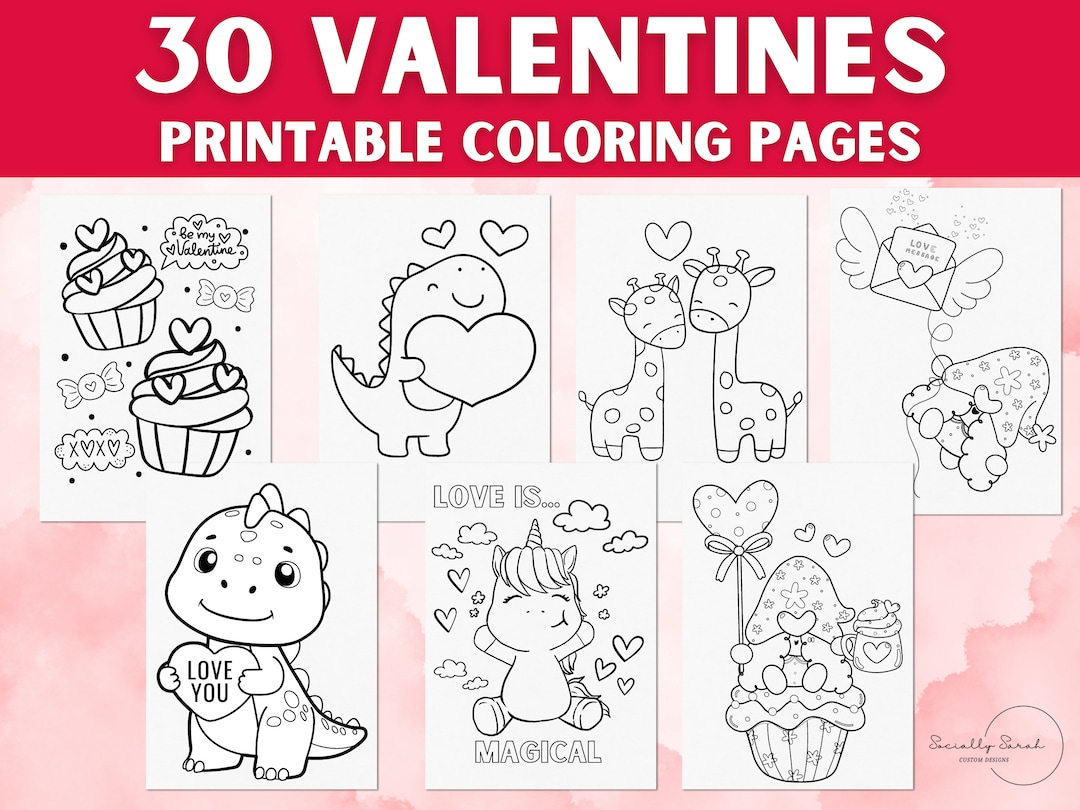 Valentine Coloring Pages for Kids Toddlers Preschoolers Toddlers ...
