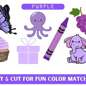Color Matching Game, Busy Book Printable, Educational Activity ...