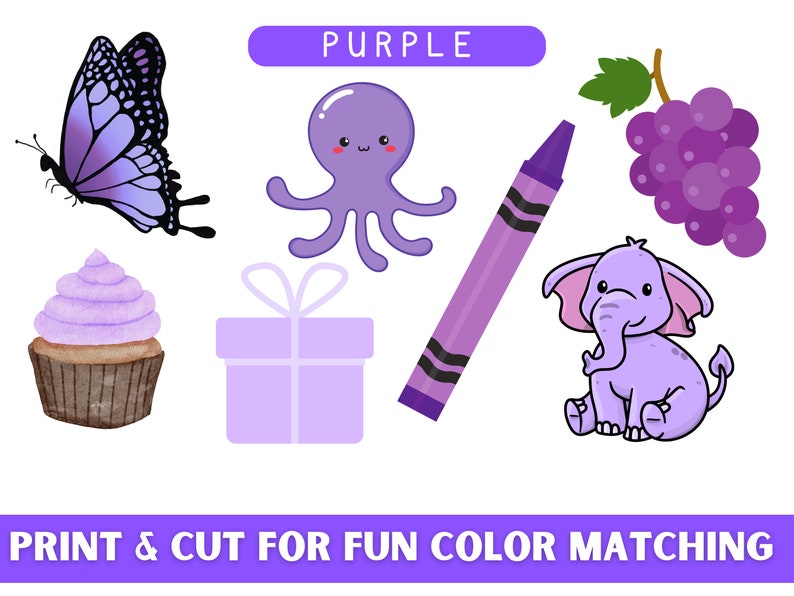 Color Matching Game, Busy Book Printable, Educational Activity ...