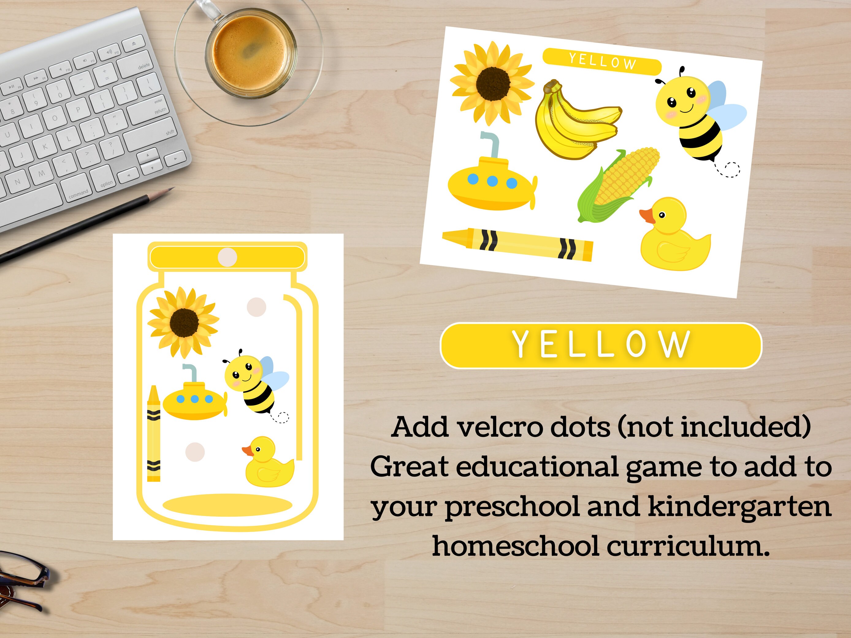 Color Matching Game, Busy Book Printable, Educational Activity ...