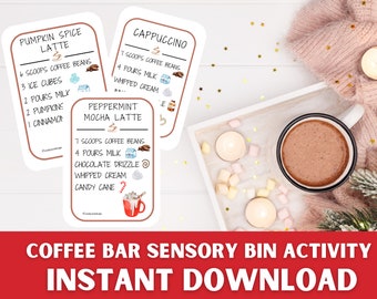 Hot Cocoa Recipe Cards, Winter Sensory Bin, Hot Chocolate, Winter ...