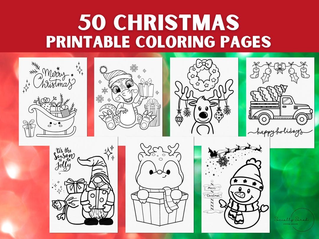 Christmas Coloring Pages for Kids Toddlers Preschoolers Toddlers ...
