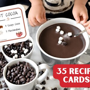 Hot Cocoa Recipe Cards, Winter Sensory Bin, Hot Chocolate, Winter ...