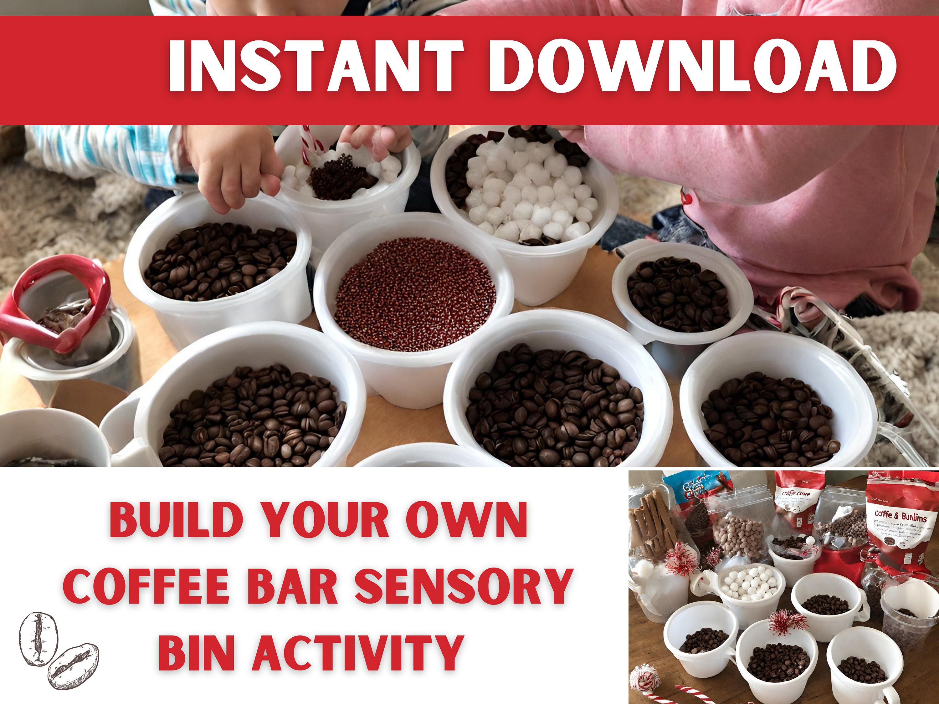 Coffee Recipe Cards, Winter Sensory Bin, Hot Chocolate, Winter, Coffee ...