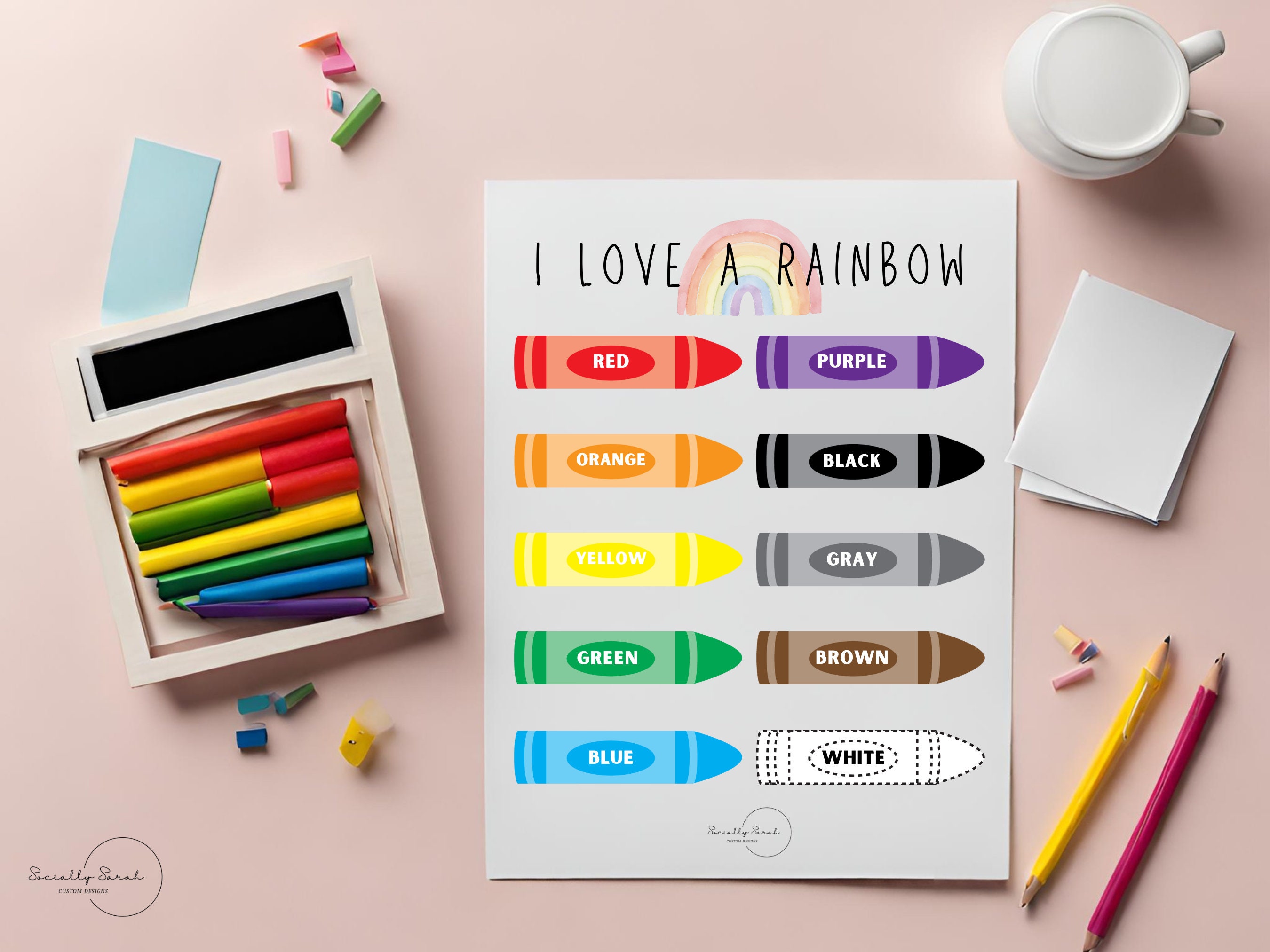 Color Matching Game, Busy Book Printable, Educational Activity ...