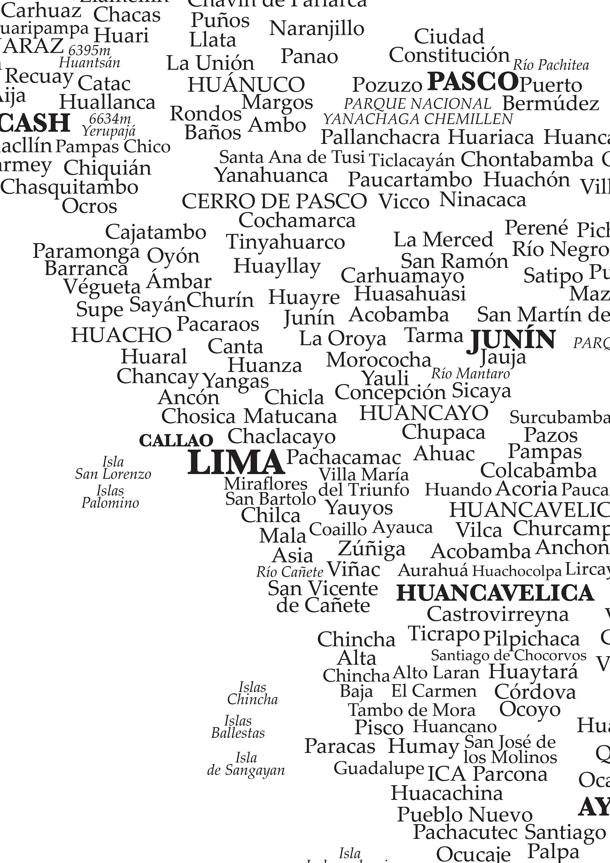 Peru Map Poster – Minimalist Wall Art – Cusco Lima Map Print – Black & White Peru Travel Decor ...